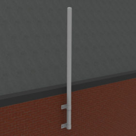 16 ft. Wall Mounting Camera Pole | WMCP165R - Camera Poles and Hardware